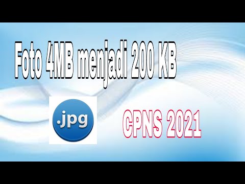 CARA MUDAH MEMPERKECIL UKURAN FOTO 4 MB-200 KB