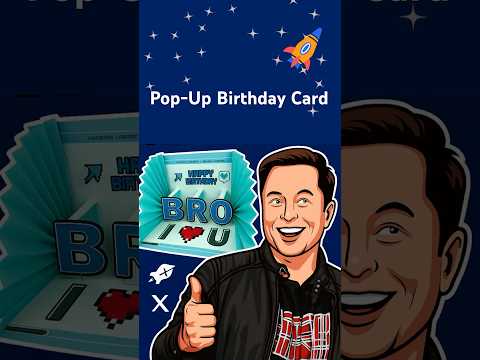 Elon Musk Would Actually Keep This One β Pop-Up Birthday Card for Coders #elonmusk