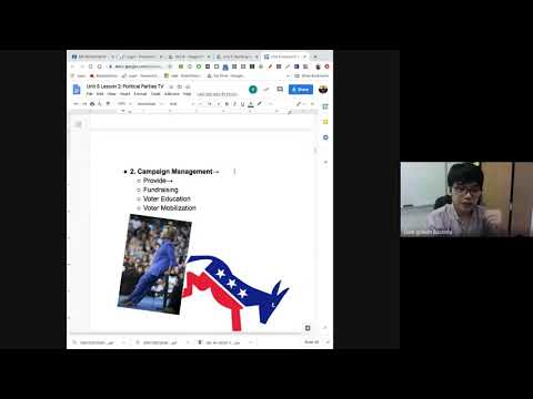 AP GOV: Functions of Political parties, Candidate-Centered Politics: 11 11 20