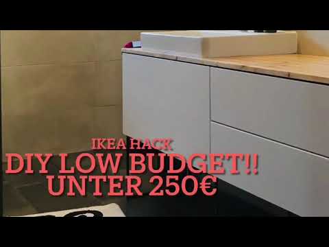 IKEA HACK WASCHBECKEN TISCH unter 250€!!