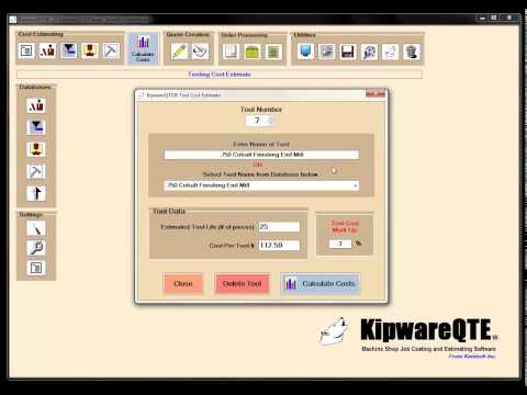 KipwareQTE Presentation - Estimating Software For Machine Shops