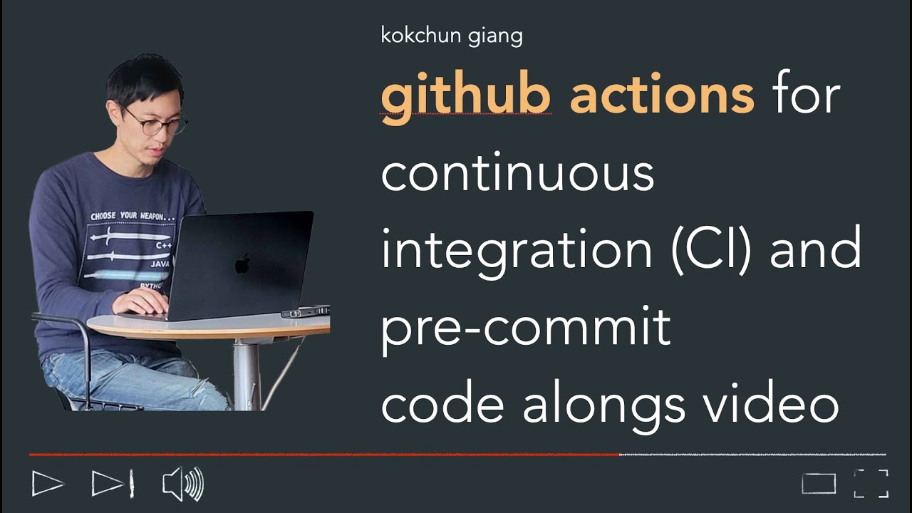 Github actions with Python continuous integration and pre-commit