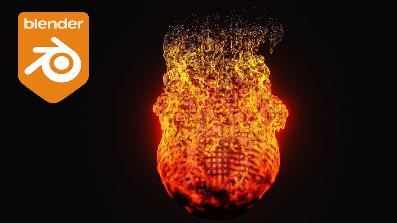 Blender Tutorial - Fire Simulation With Geometry Nodes