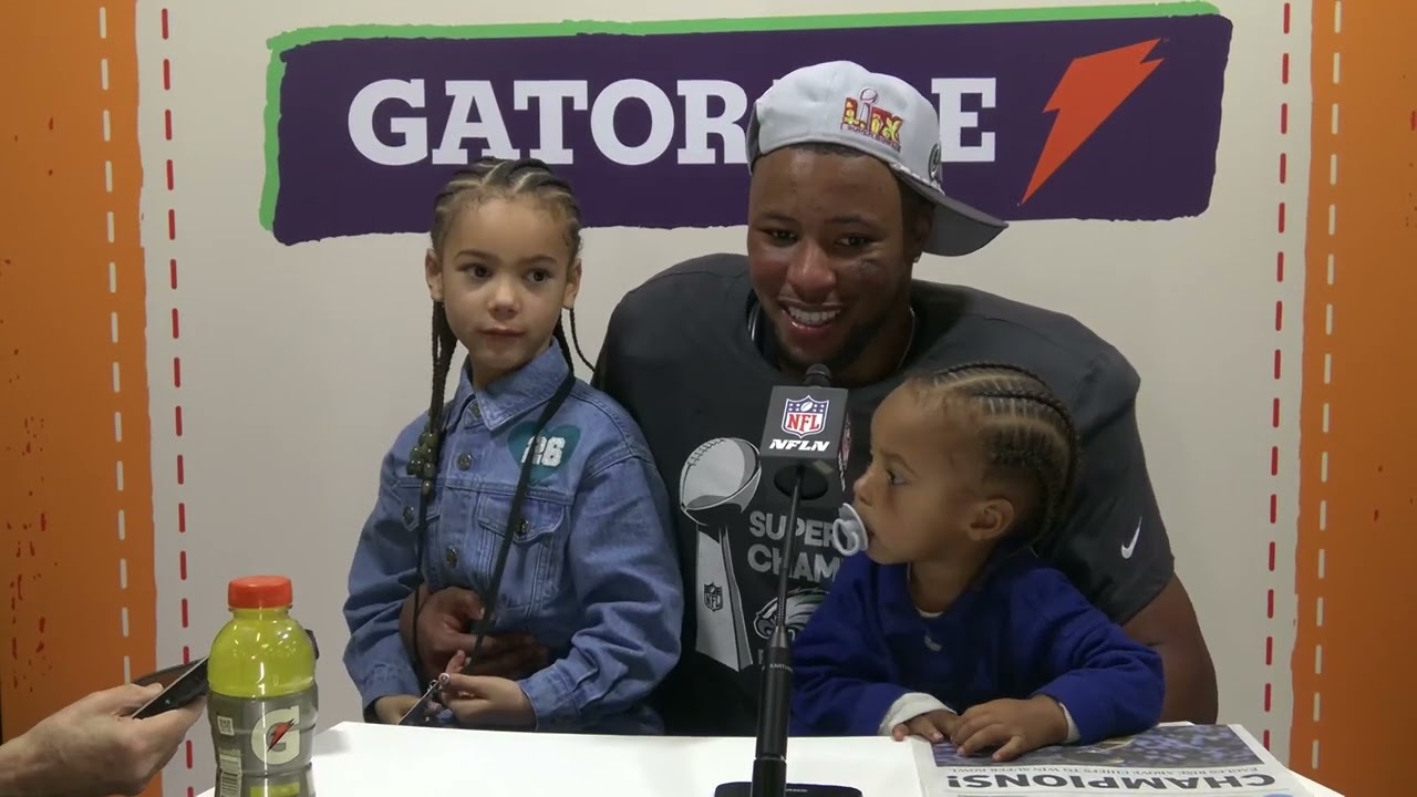 Eagles Saquon Barkley Super Bowl LIX Postgame Presser