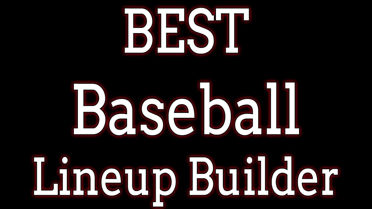 Free Baseball Lineup Card Generator