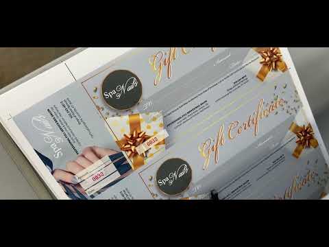 Nail Salons Gift Certificate Printing