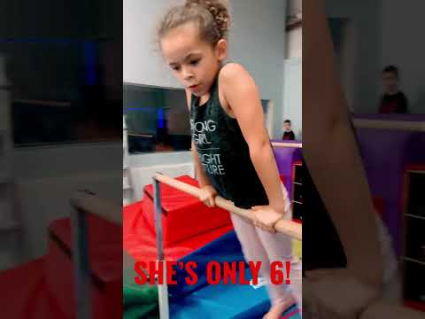 SHES ONLY 6! #fun #family #kids #kidsvideo #kidsyoutube #gymnast #gym #gymnastics