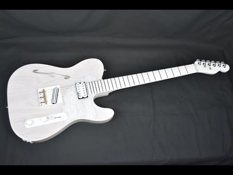 Video! Thinline Telecaster HH 2024 - Transparent White Ash | Reverb