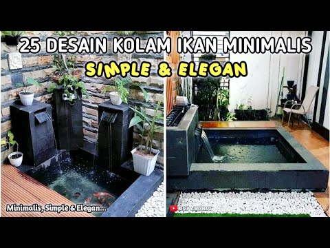 25 MINIMALIST, SIMPLE & ELEGANT FISH POND DESIGNS