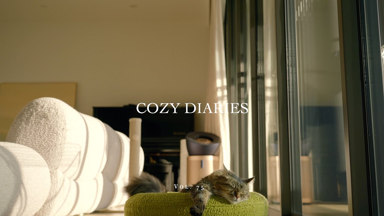 Cozy Diaries | Daily Sounds of Home 🍃 | baking & cleaning | cheesy bagels, pao de queijo 🧀