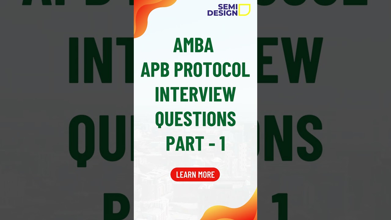 APB Protocol Interview Questions  #youtubeshorts #vlsiprojects #fpga #vhdl #verilog #riscv