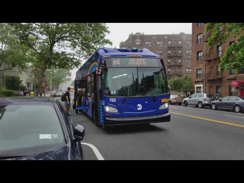 NYCT Bus: New 2017 New Flyer XN40 752 on B4 to Bay Ridge-Narrows Av @ 4 Av & Bay Ridge Pkwy (6/1/17)