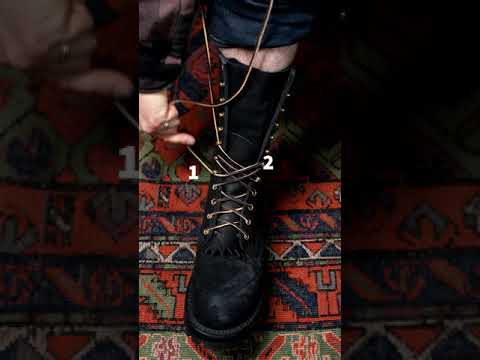 The 213 Lacing Method | Nicks Handmade Boots #Shorts