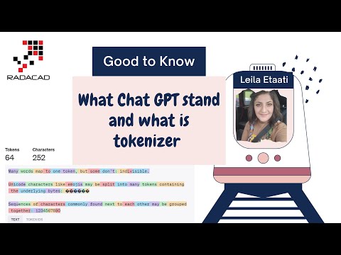 Good to know: What Chat GPT stand and what is tokenizer