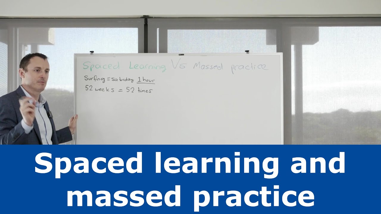 Spaced learning and massed practice