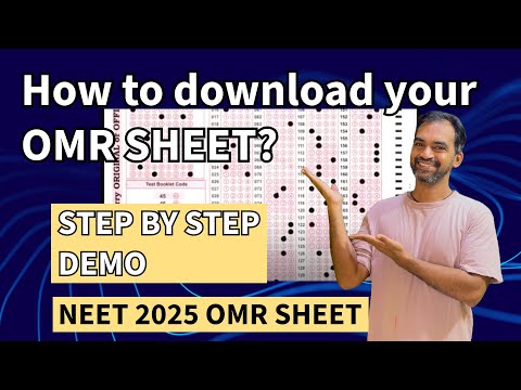 How to download NEET 2025 OMR Sheet? Step by Step Demo