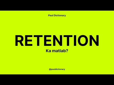 retention Meaning in Hindi/Urdu | Meaning of retention | retention ka matlab? | retention क्या है?