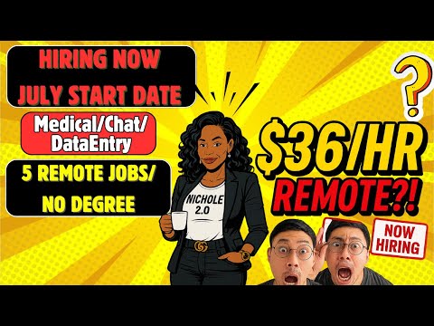 $36HR Remote Jobs You Can Apply For Today No Degree Needed!