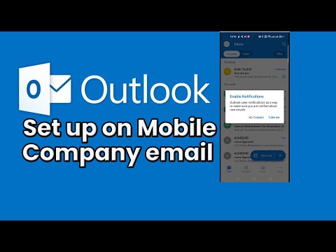 How to setup outlook for company email in mobile