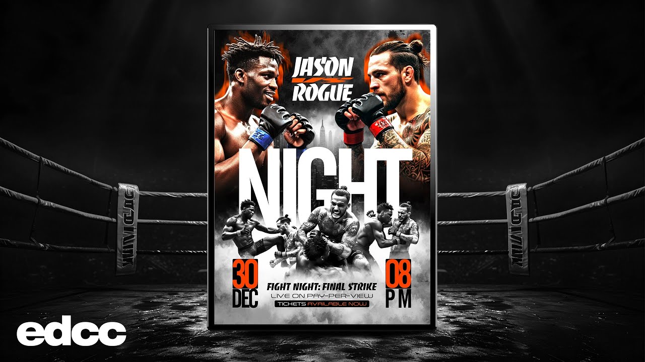 How to Design an MMA Fight Poster in Photoshop | Step-by-Step Tutorial