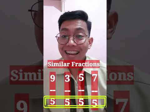 Similar Fractions VS. Dissimilar Fractions #fractions #similar #dissimilar
