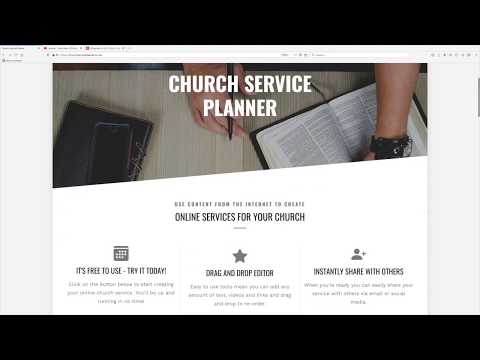 Church Service Planner