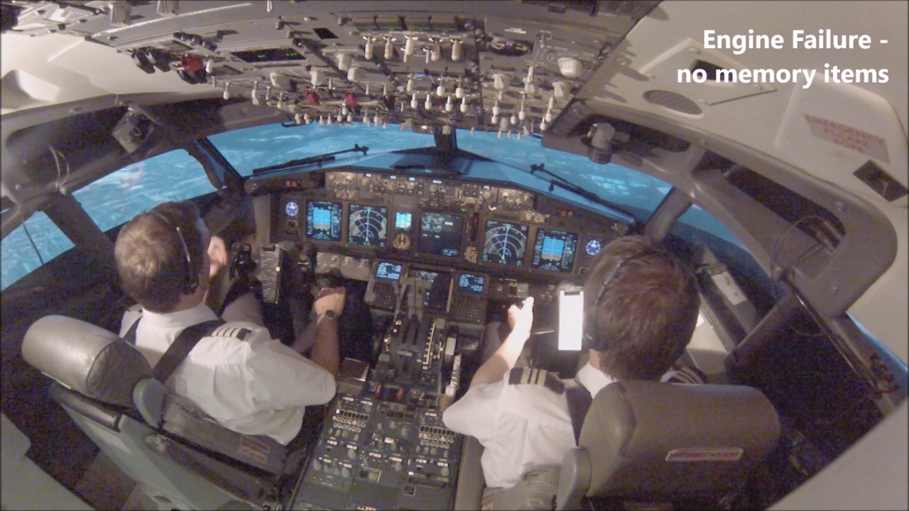 B738 Engine Failure After Takeoff Demo