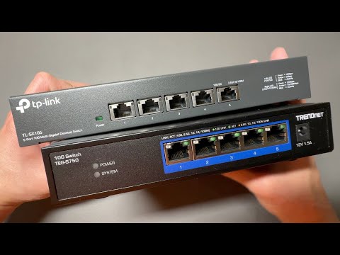 The BEST 10G Switch? FANLESS!? RJ45! TRENDnet TEG-S750 vs. TP-Link TL-SX105!