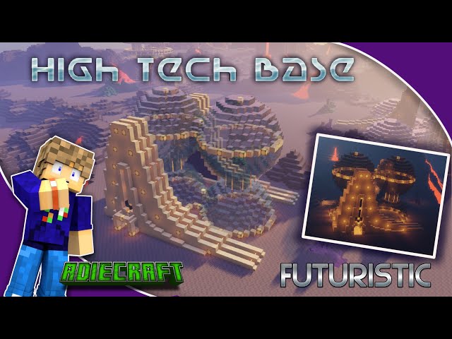 Easy High Tech Base - Minecraft Futuristic Timelapse Build Minecraft Map