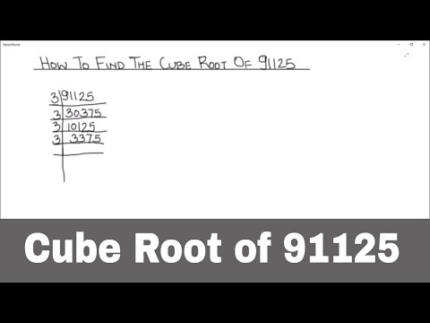 How to Find the Cube Root of 91125 / Finding Cube root of 91125 / 91125 Cube Root