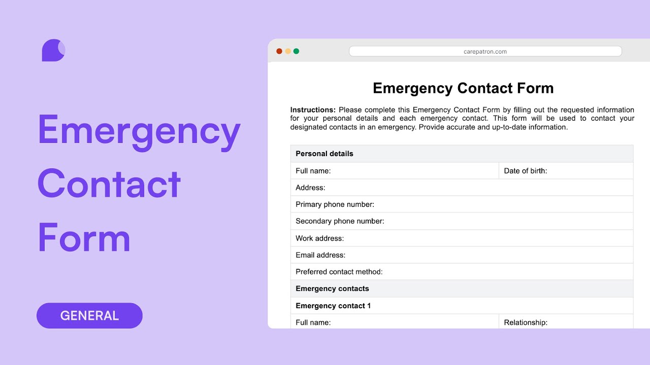 Emergency Contact Form
