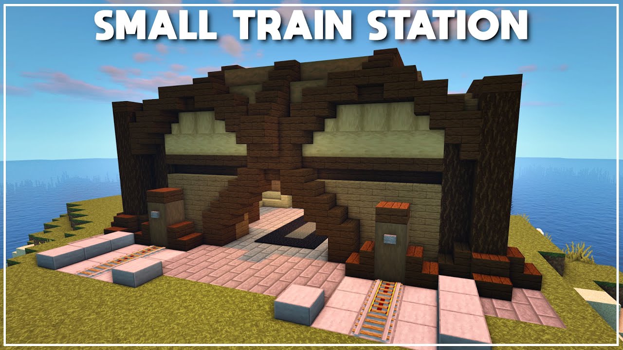 Minecraft: How to Build a Small Train Station [Tutorial] 2020 ...