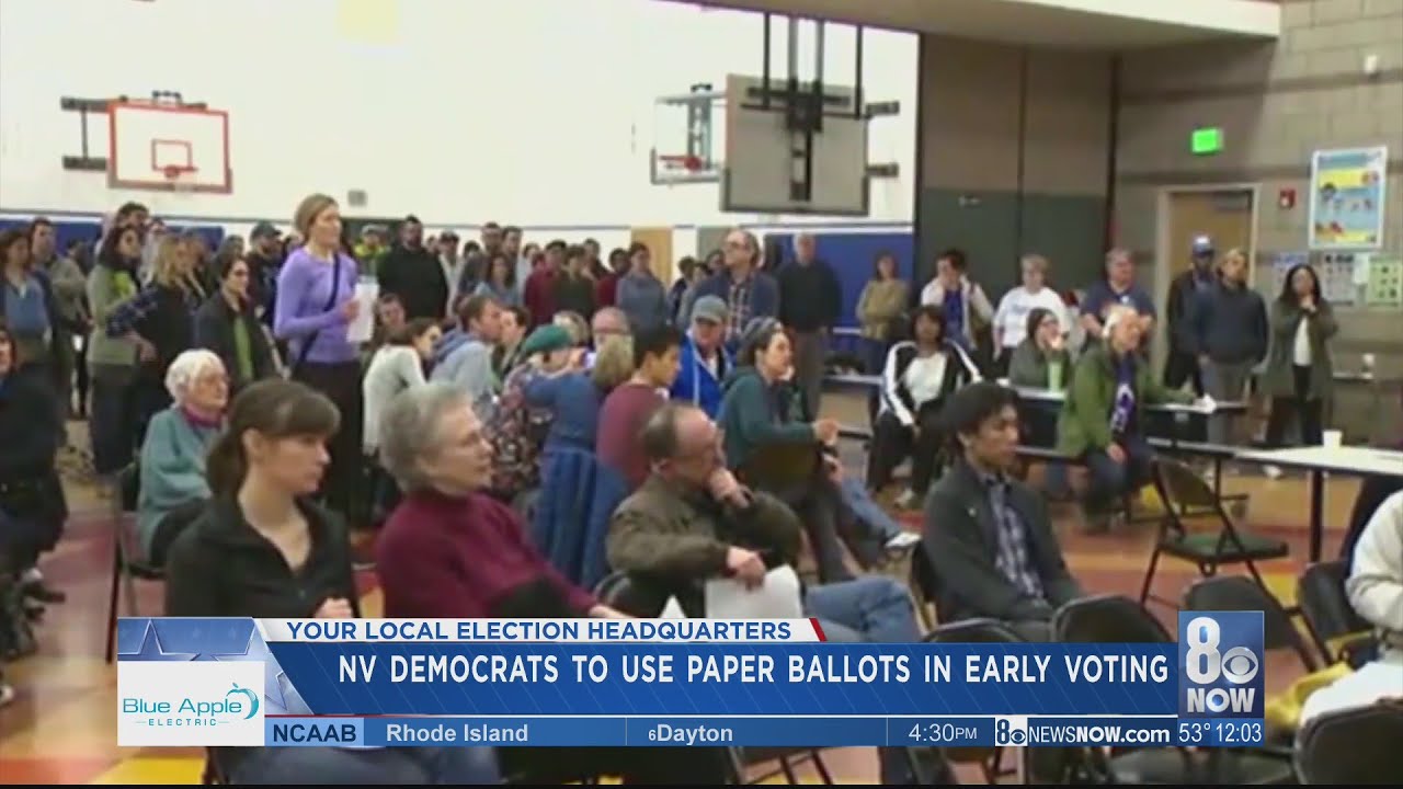 Nevada Democrats to rely on paper ballots for early caucus voting