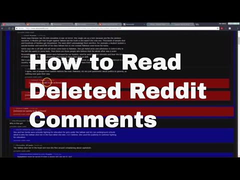 How to Read Deleted Reddit Comments