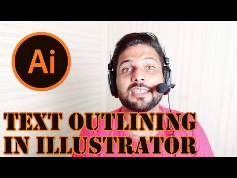 MAKE YOUR TEXT AS OUTLINE IN ADOBE ILLUSTRATOR - JB TECHNIQUES (THE BASIC SERIES)- URDU - HINDI