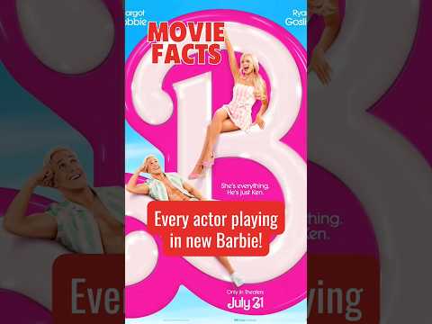 Actors playing in new Barbie movie +photos #shorts