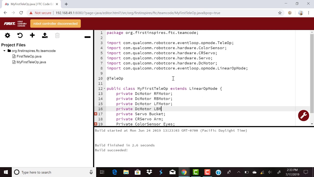 OnBot Java TeleOp Tutorial