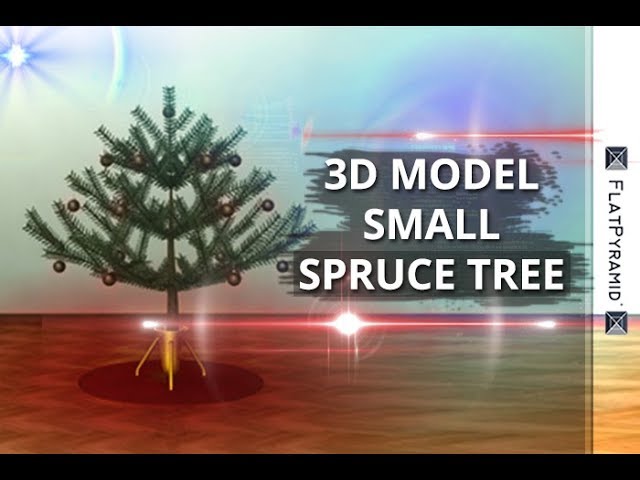 Small spruce tree 3D Model - FlatPyramid