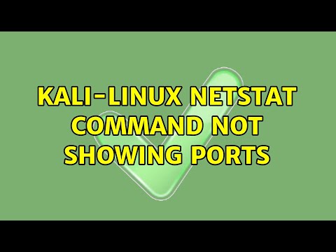 Kali-Linux Netstat command not showing ports