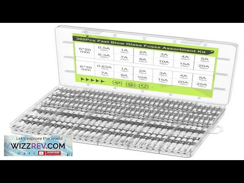 360PCS Fast Blow Glass Fuses Assortment Kit 24 Values Auto Fuses Assortment Review