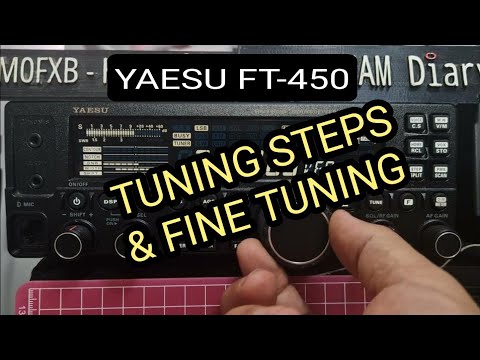 YAESU FT-450 , TUNING STEPS & FINE TUNING