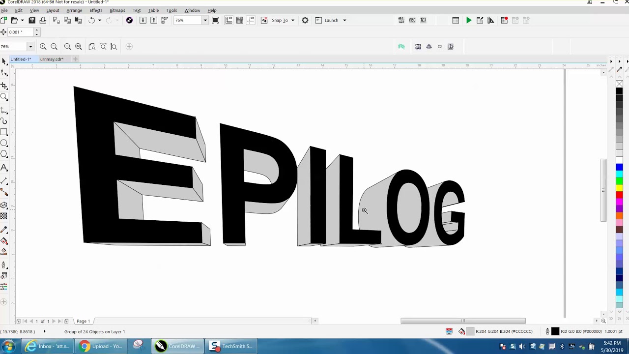 Corel Draw Tips & Tricks 3D Text Effect