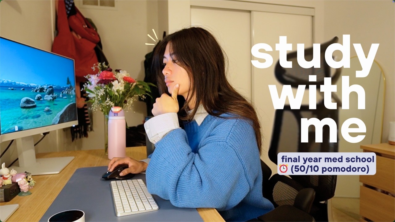 3 HOUR STUDY WITH ME | 50/10 pomodoro | real time finals week