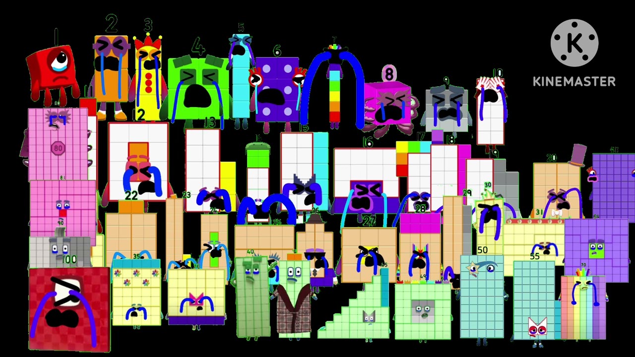 Numberblocks Crying 1 to 100 all