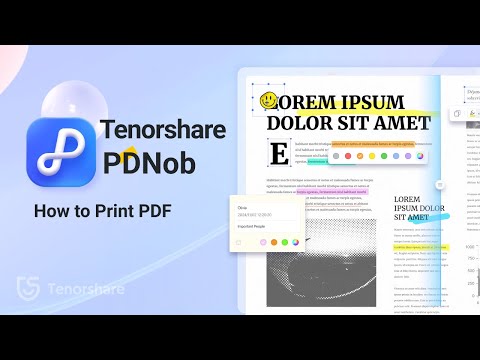 Panduan PDNob Tenorshare | Cara Mencetak PDF