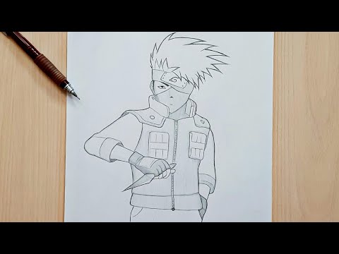How to draw Kakashi | Kakashi full body step by step | tutorial