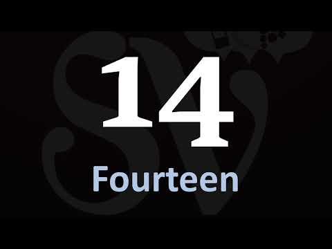 How to Pronounce 14 (Number Fourteen)
