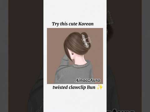 Try this cute Korean Bun hairstyle ✨#koreanhairstyles #fypジviral #subscribe