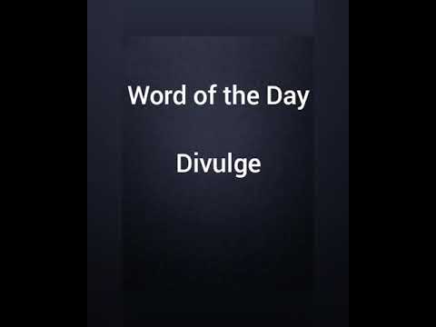 English Vocabulary Tricks|| "Divulge" Explanation with Synonyms.