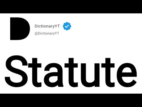Statute Meaning in English